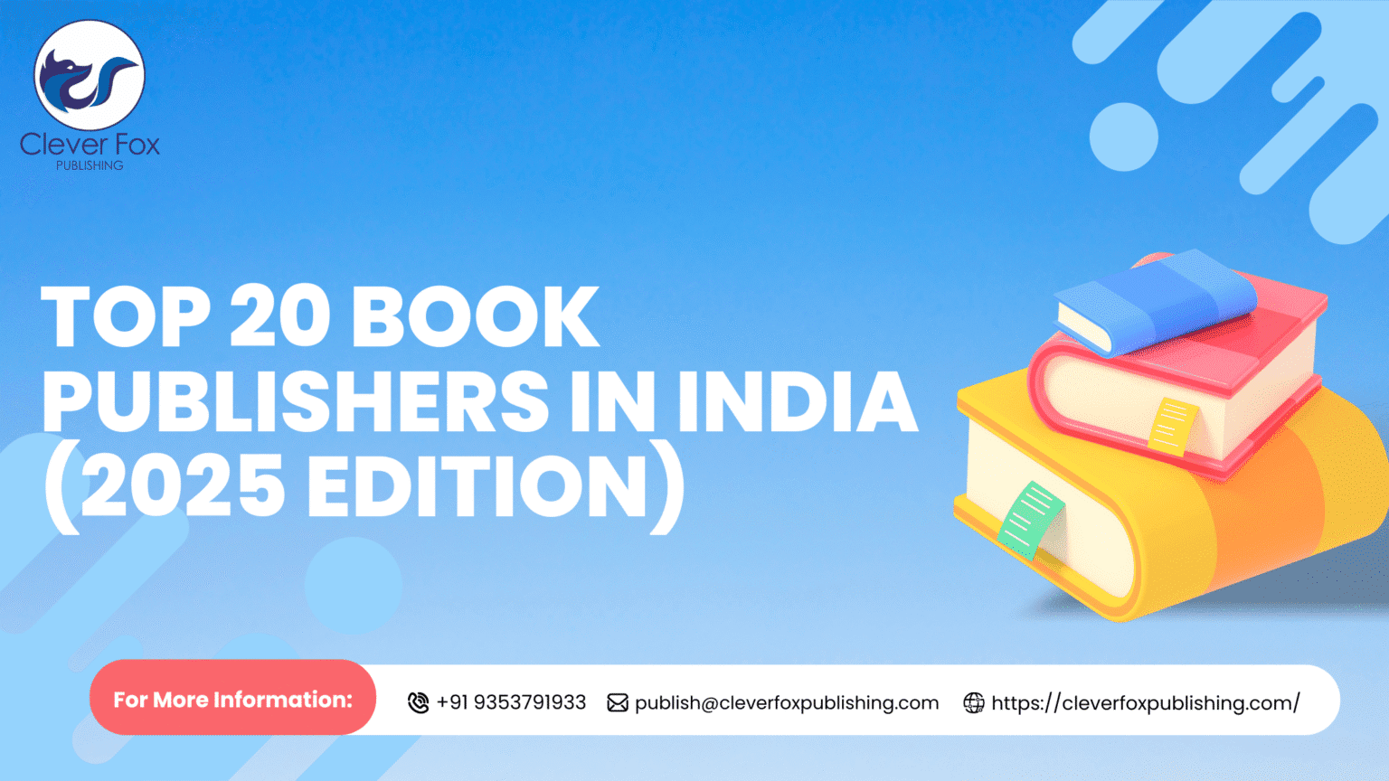 Top 20 Book Publishers in India (2025 Edition) - Clever Fox Publishing